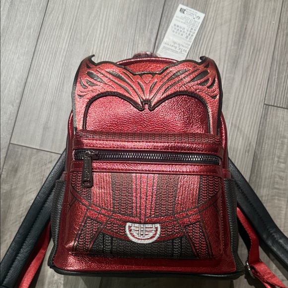 Loungefly | Bags | Loungefly Red And Black Scarlet Witch Mini Backpack ...